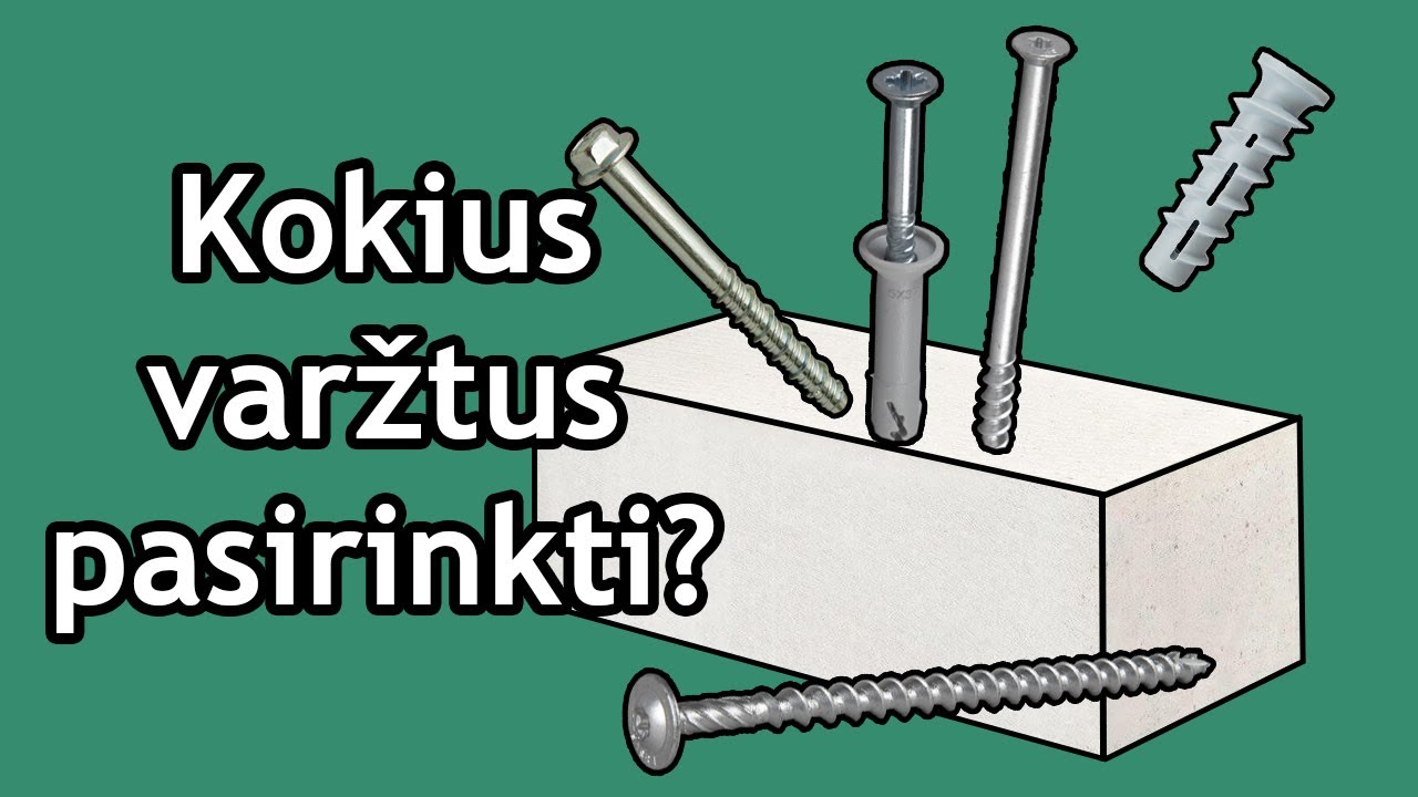 Dujų silikato blokeliai - Kokius varžtus pasirinkti - YouTube