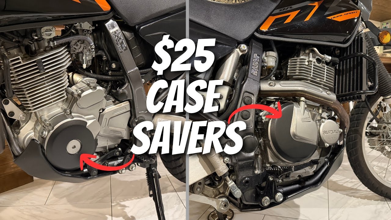 DR650 Xitomer case savers install and review - YouTube