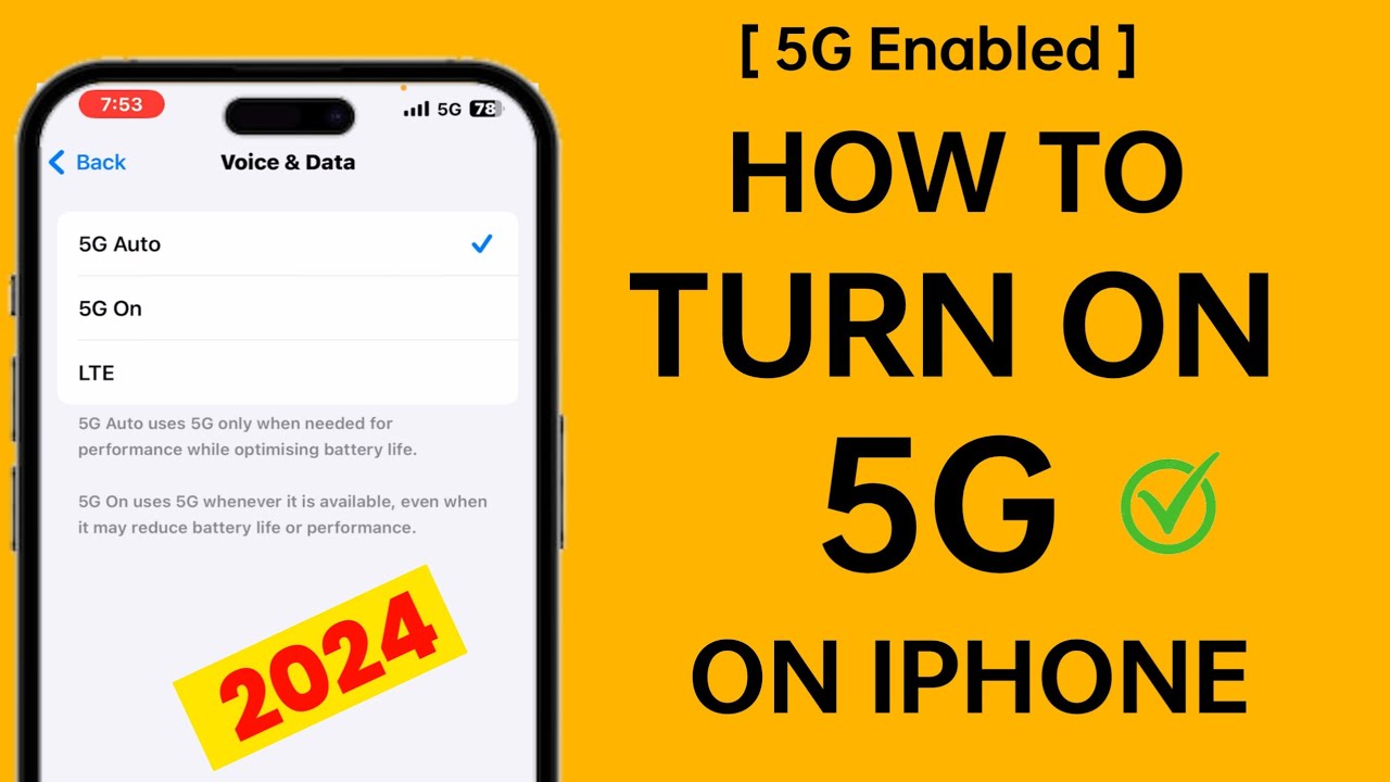 How to TURN ON 5G on iPhone (2024) | 5g Enable - YouTube