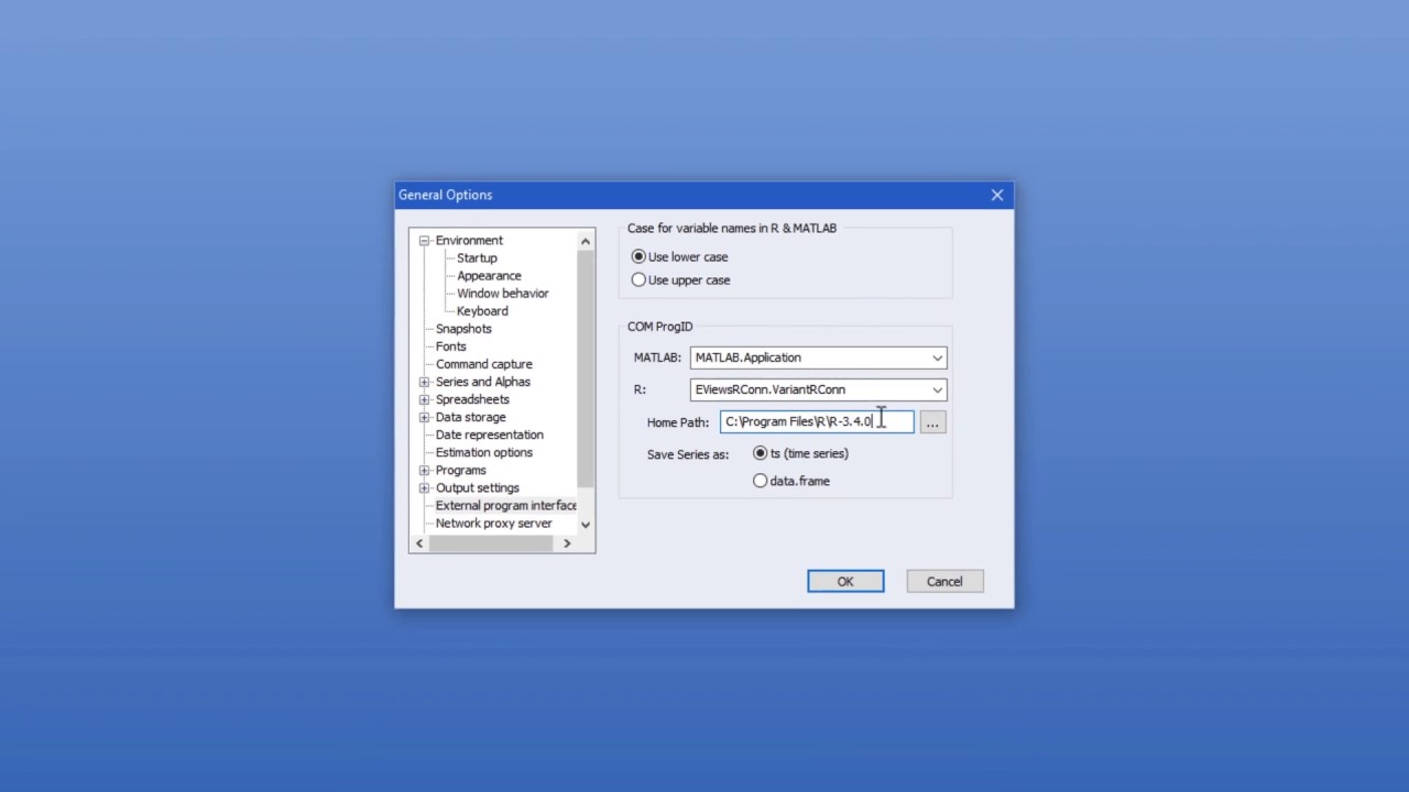 EViews 10 R Integration - YouTube