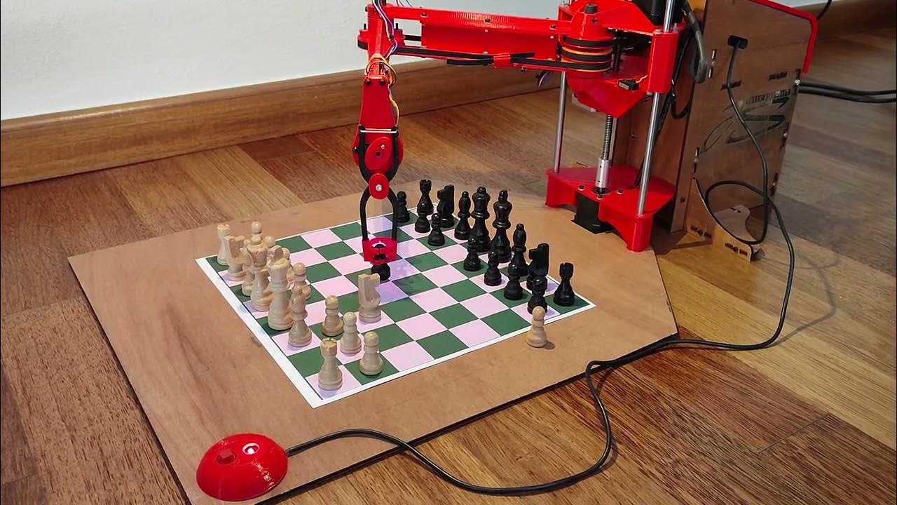 SCARA chess playing robot 3D printed - YouTube