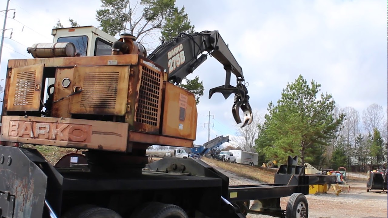 Barko 275B Knuckle Boom Online at Tays Realty & Auction, LLC - YouTube