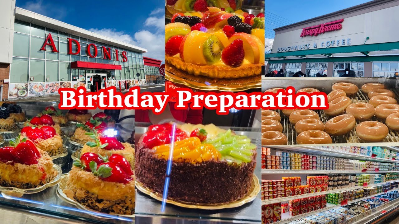 Pre Birthday Preparation | Cake Order From Adonis| Krispy kreme Donuts ...
