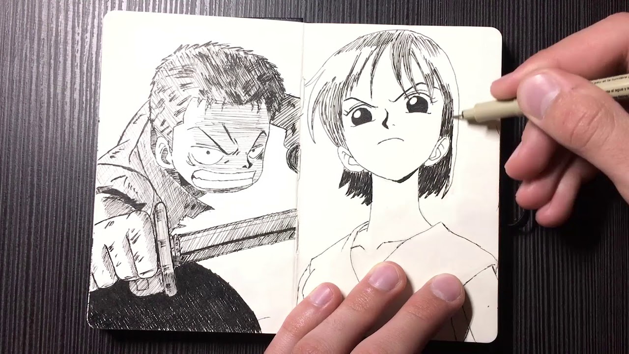 Drawing Kuina - One Piece #04 - YouTube