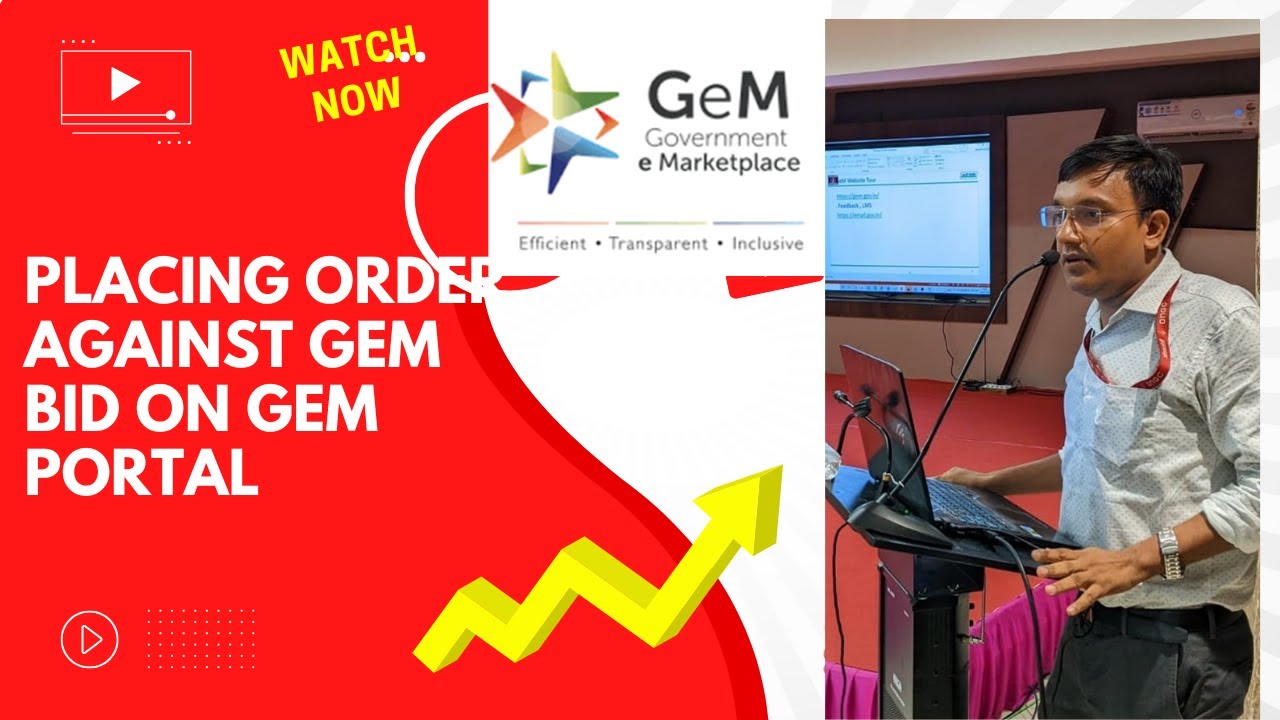 Placing order against GeM Bid on GeM portal #gem #government # ...
