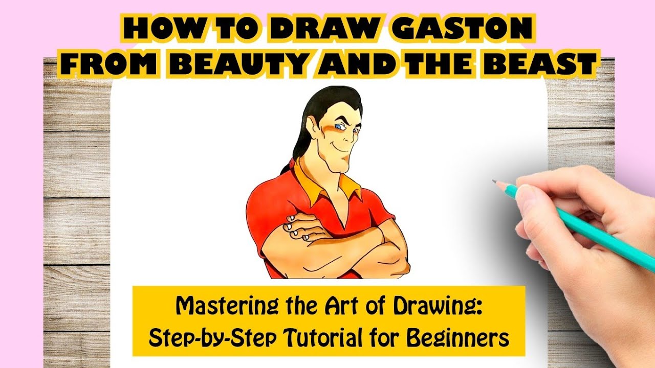 How to Draw Gaston From Beauty And The Beast #Disney - YouTube
