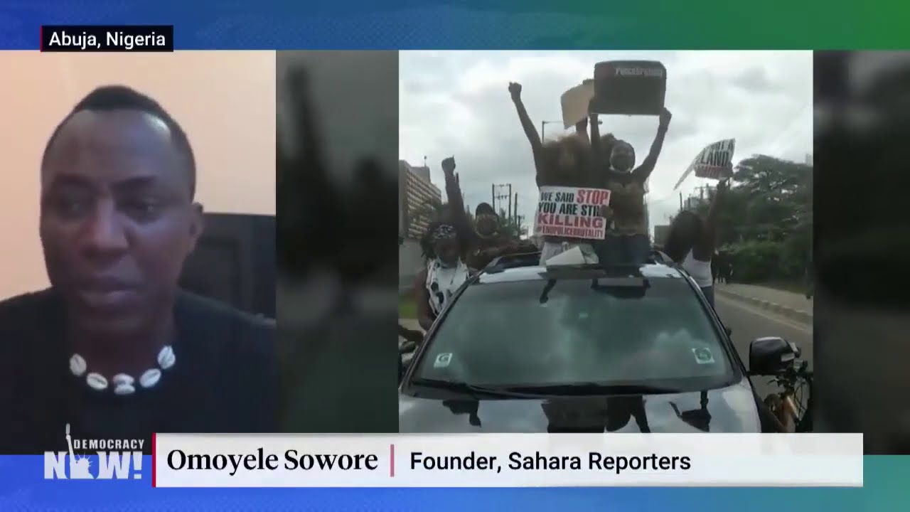 SHARED VIDEO: #ENDSARS Sowore Interview with Amy Goodman on “Democracy ...