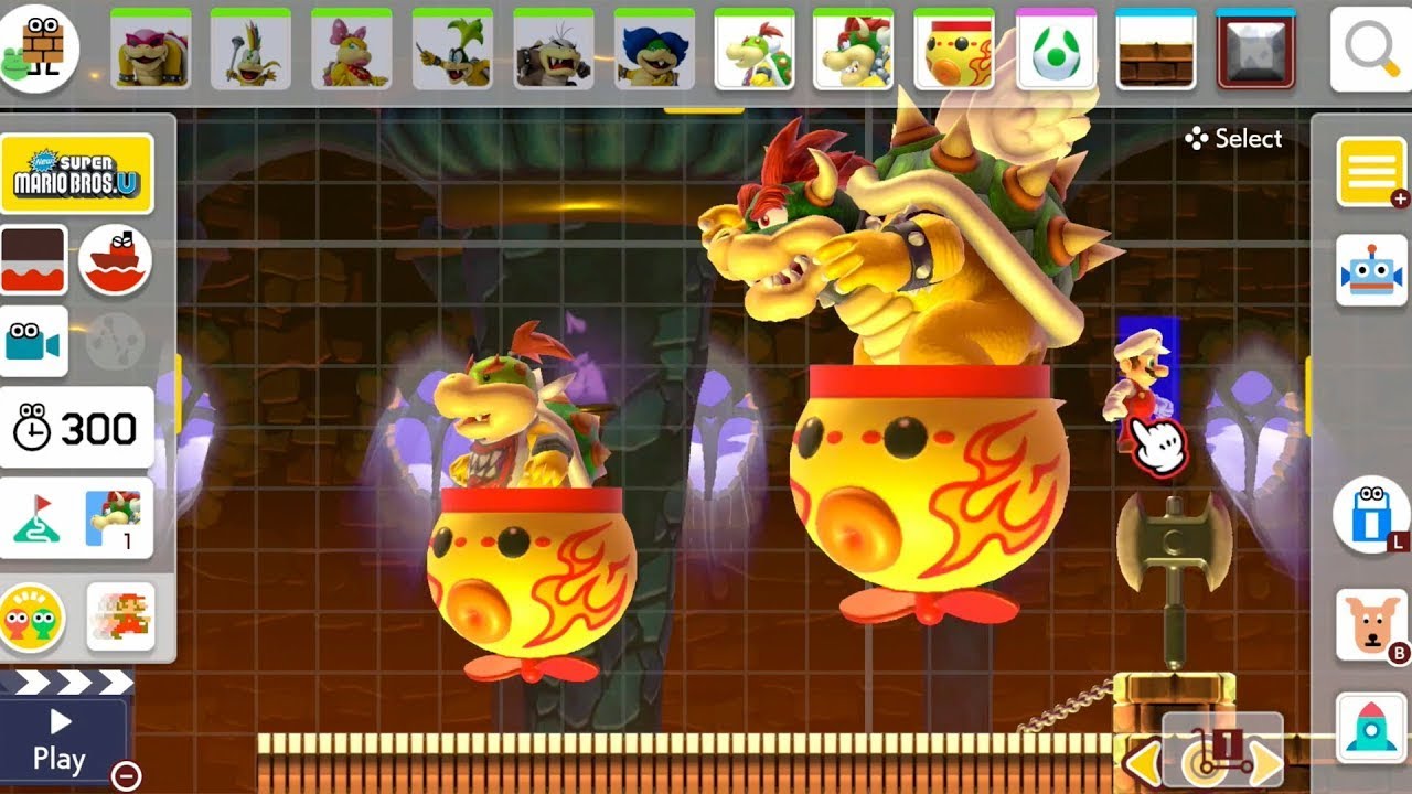 Super Mario Maker 2 - All Bosses Course Maker Experiment! (3 levels ...