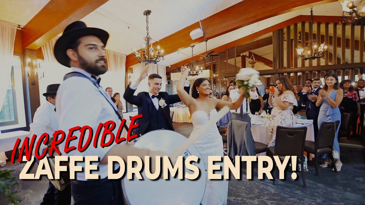 AMAZING Lebanese Wedding Reception party Entry, Zaffe Drums! - YouTube