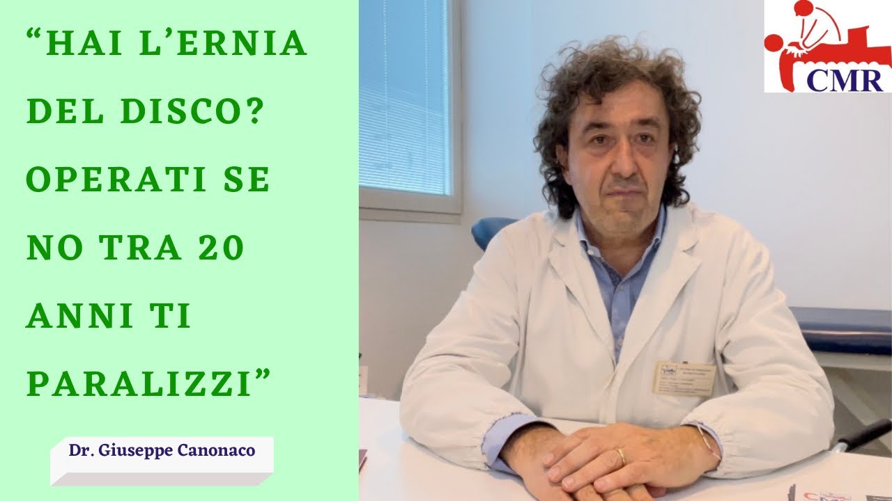 “Hai l’ernia del disco? Operati se no tra 20 anni ti paralizzi” - YouTube