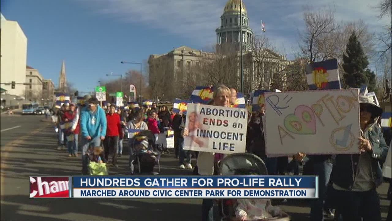 Hundreds gather for Pro-Life rally in Denver - YouTube