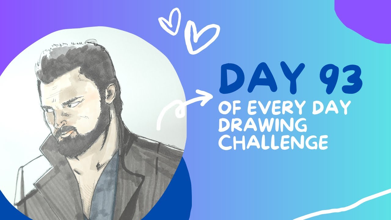 Let's Draw Every Day - Day 93 (Billy Butcher) #markers #drawing - YouTube