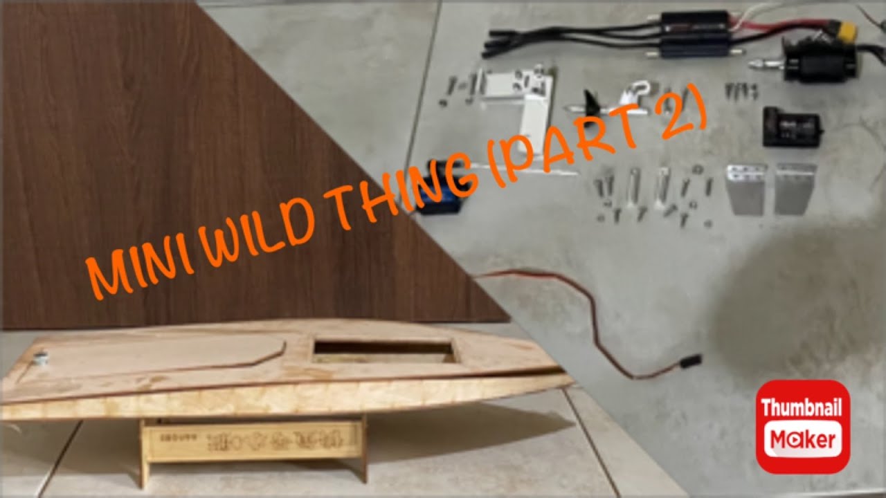 Building a mini "Wild Thing" rc boat kit: Part 2 - YouTube