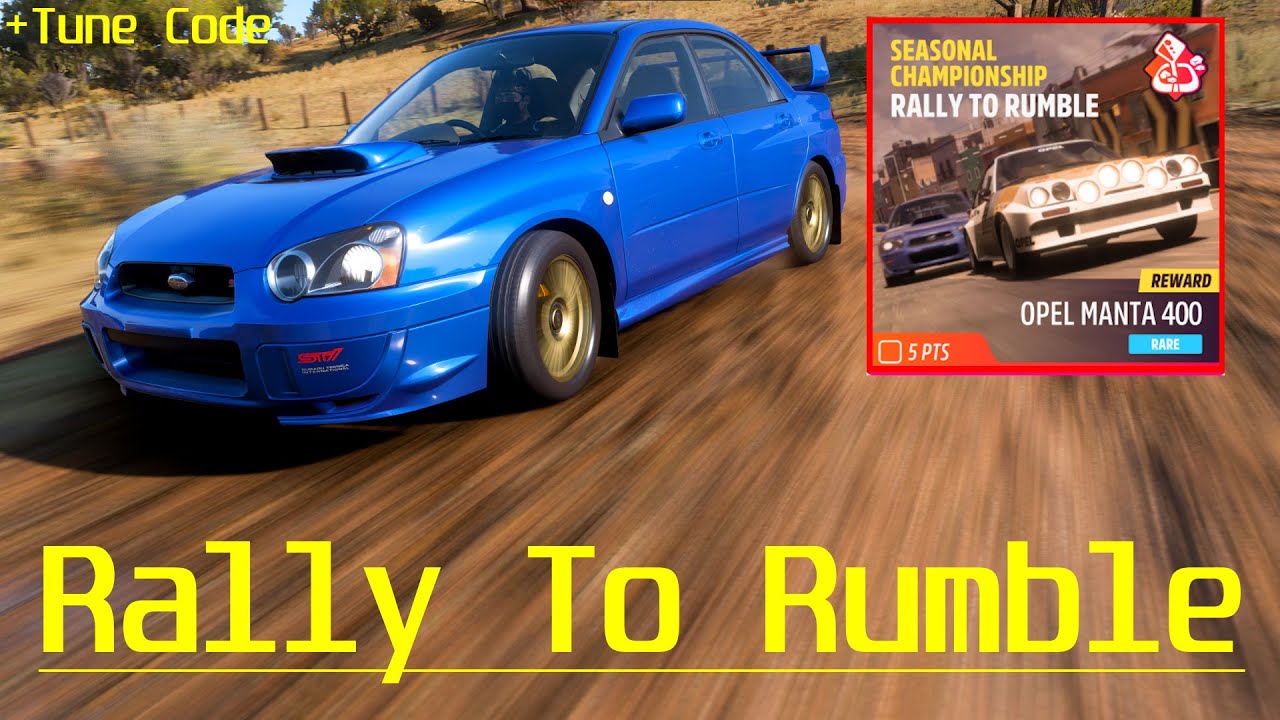 Rally To Rumble Seasonal Championship Modern Rally B + Tune Code ...
