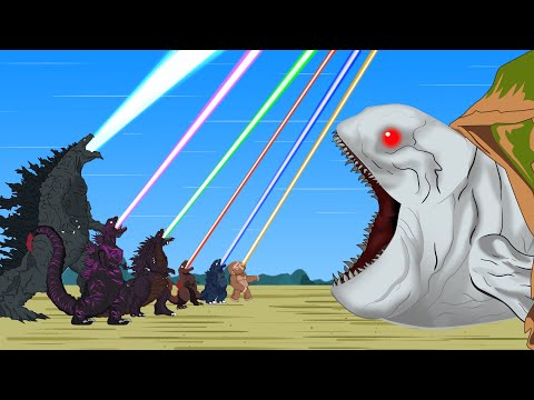 Rescue TEAM Godzilla & KONG From EVOLUTION OF BLOOP: Who Will Win | Godzilla Cartoon Compilation