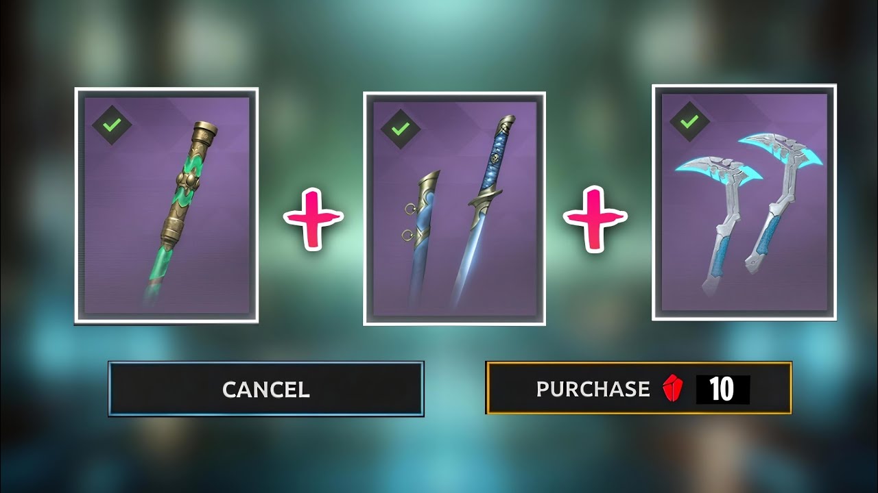 Unlocking 3 Epic Weapons with 10 Gems - Shadow fight arena - YouTube