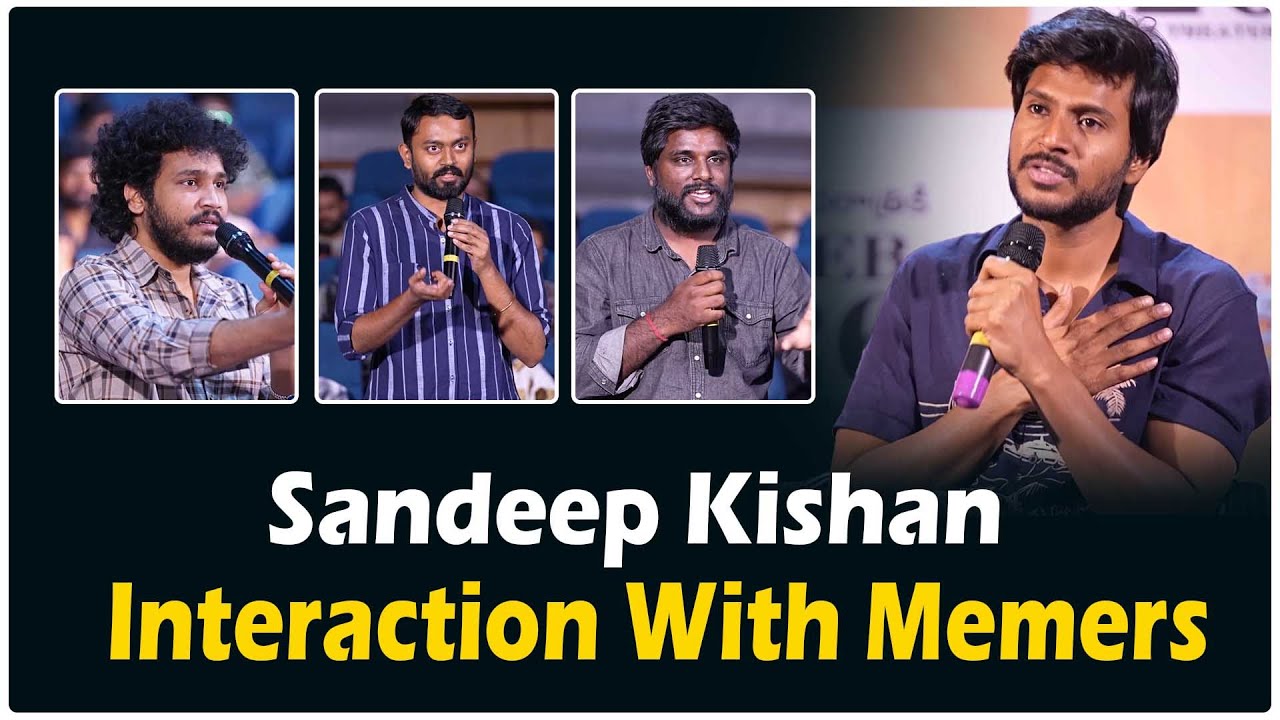 Hero Sandeep Kishan Interaction With Memers | Mazaka Movie Review ...