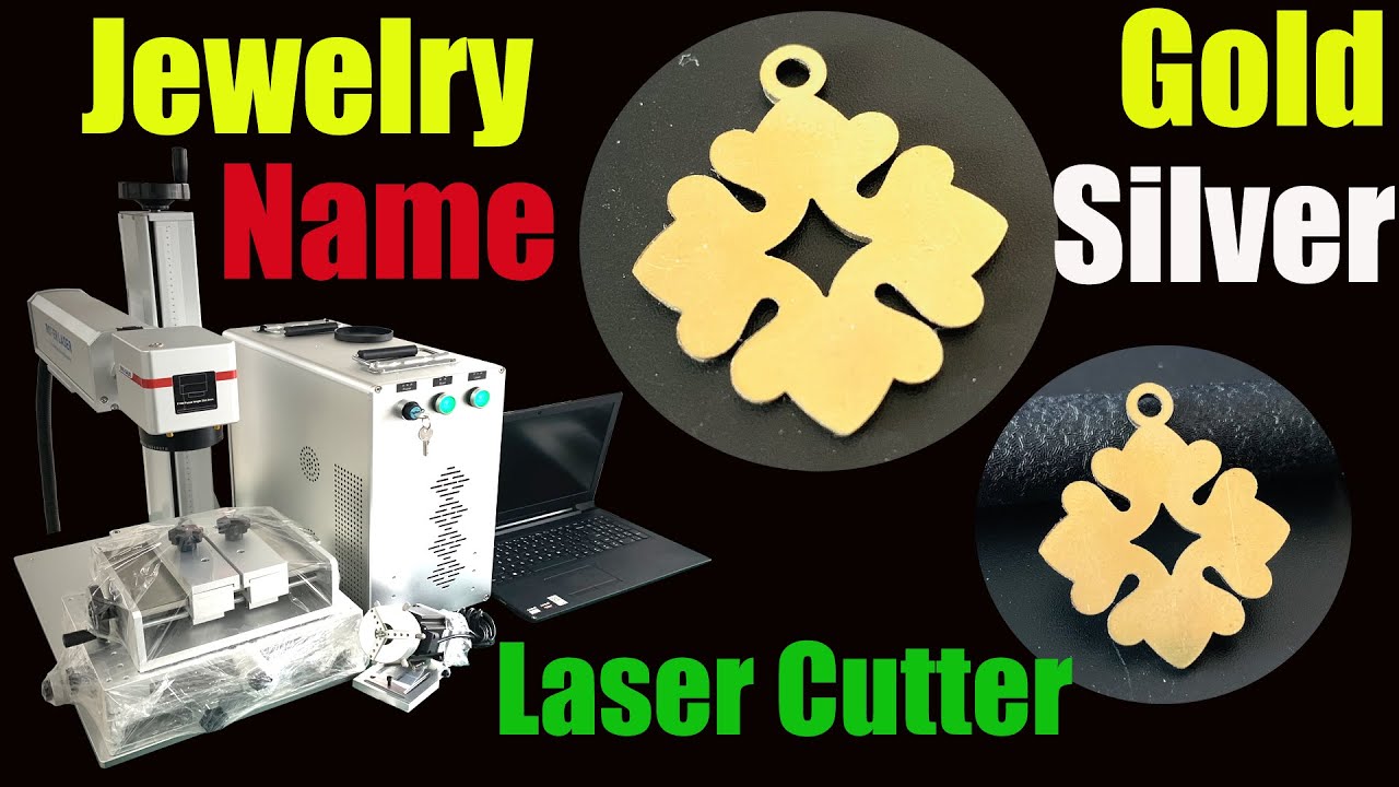 How to Cut 1.2mm Jewelry Gold Silver Name with 60w Mopa laser Marking ...