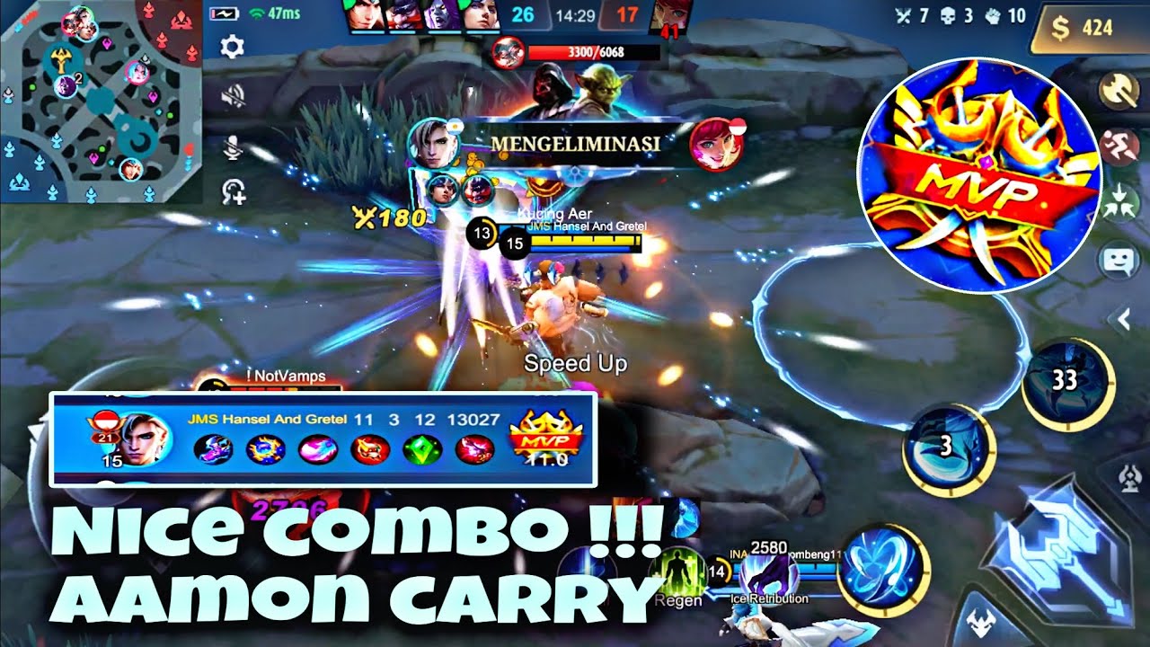 AAMON CARRY, FULL STAK ULTY LANSUNG HILANG | GAMEPLAY AAMON | AAMON ...