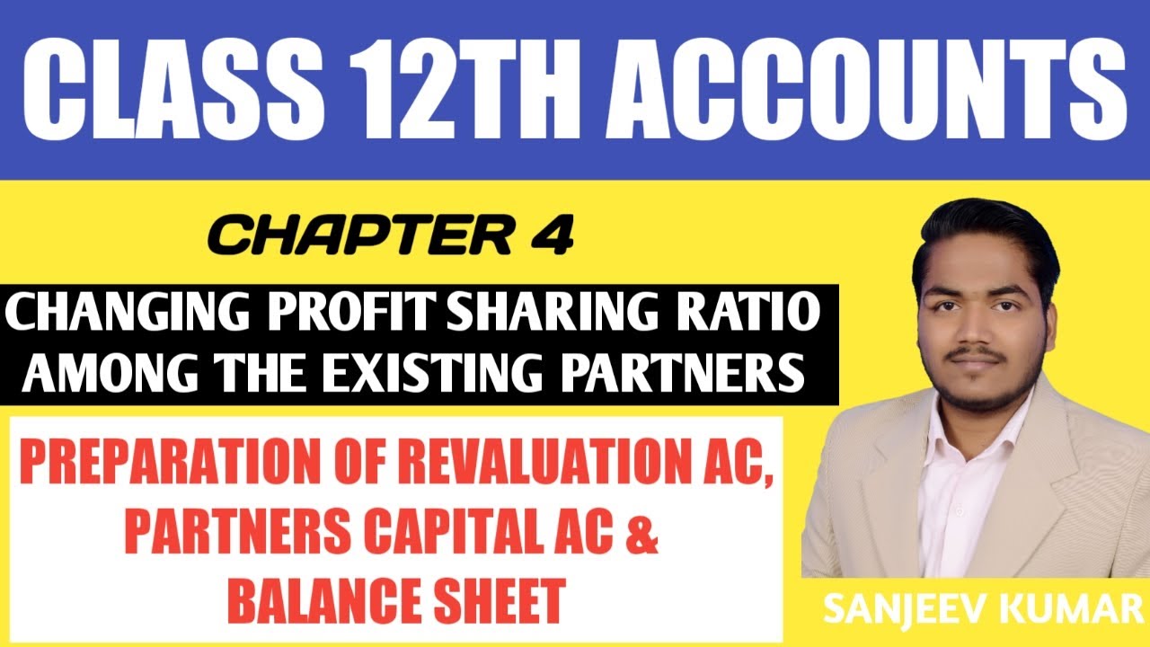 #30 Class 12 Accounts | Chapter 4 Preparation of Revaluation AC ...