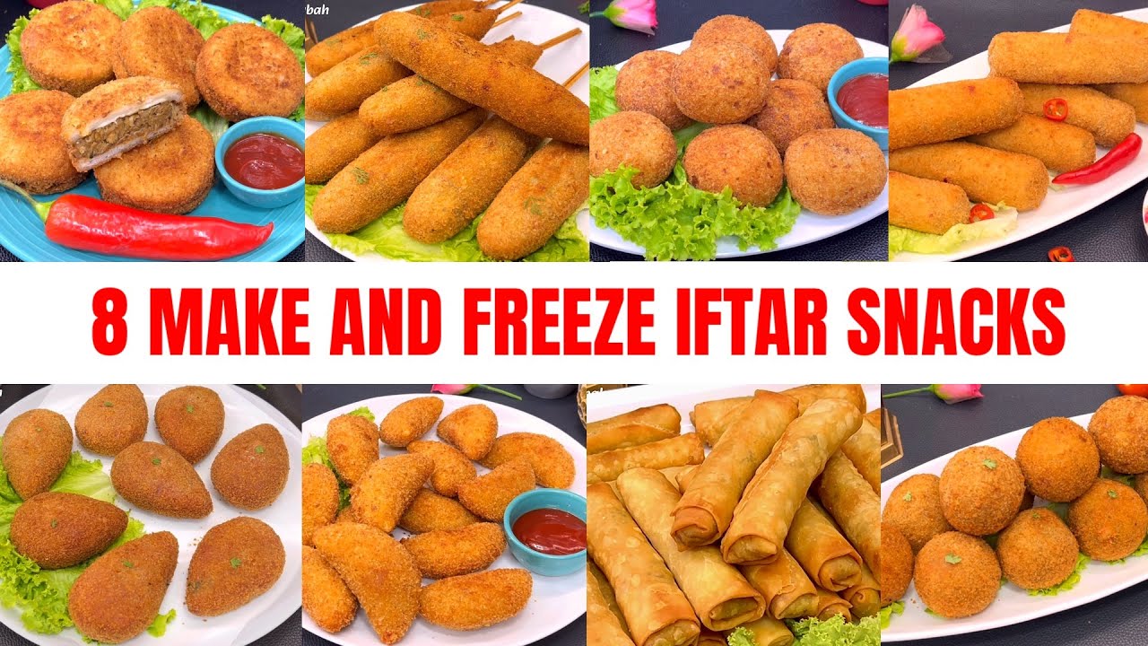 8 Make And Freeze Iftar Snacks Recipe | Ramzan Special Recipes ...