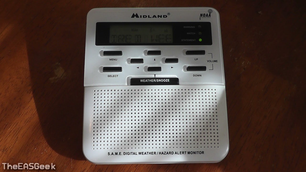 Midland WR 100 V2 NOAA RWT w/ Live Voice (EAS (#524) - YouTube