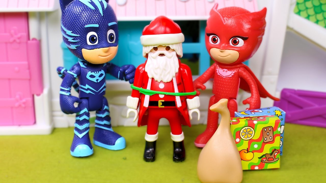 🌟 PJ MASKS 🌟 Santa Claus rescatado por Gatuno, Buhita y Gekko | PJ ...
