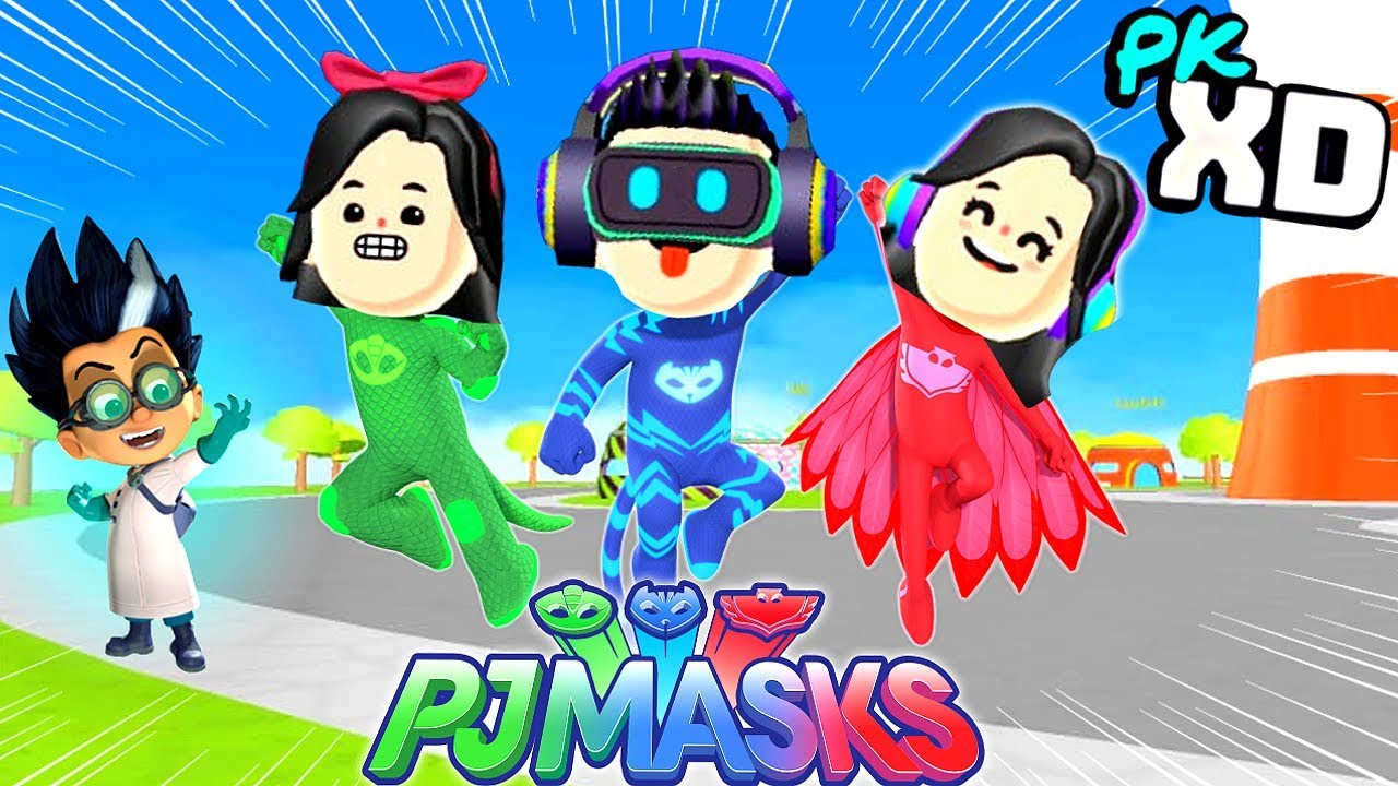 OS SUPER-HÉROIS PJ MASKS ESTÃO NO PK XD !!! - YouTube