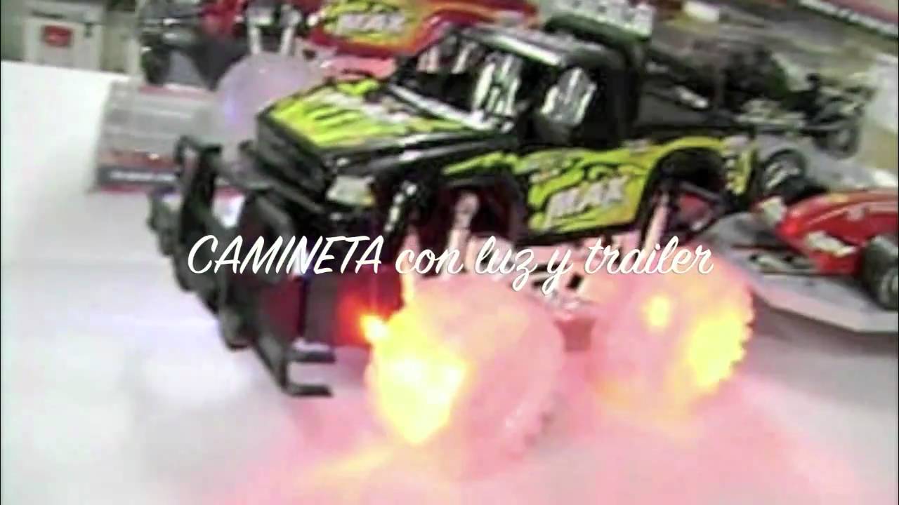 Matilda Regalos - Camioneta con luz y trailer con formula 1 - YouTube