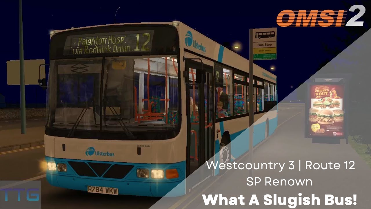 Omsi 2 | Westcountry 3 | SP Renown | Route 12 | Double Service - YouTube