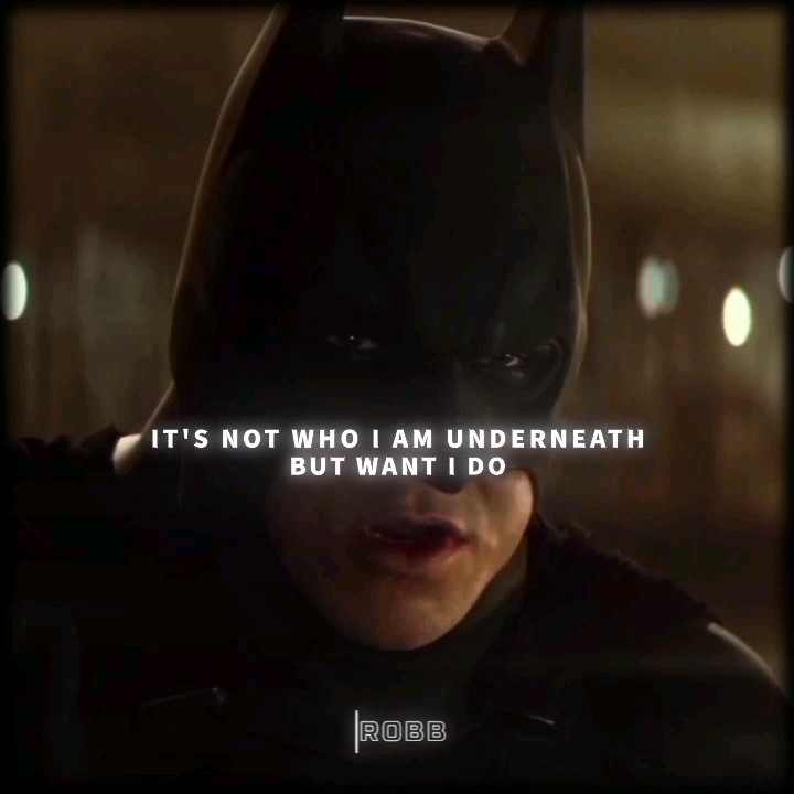 It's not who I am underneath.. - Batman Edit | ("Batman Begins") Bloody ...