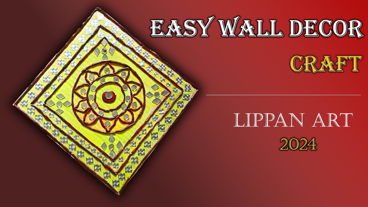 lippan art diy | Lippan art work tutorial | lippan art designs for ...