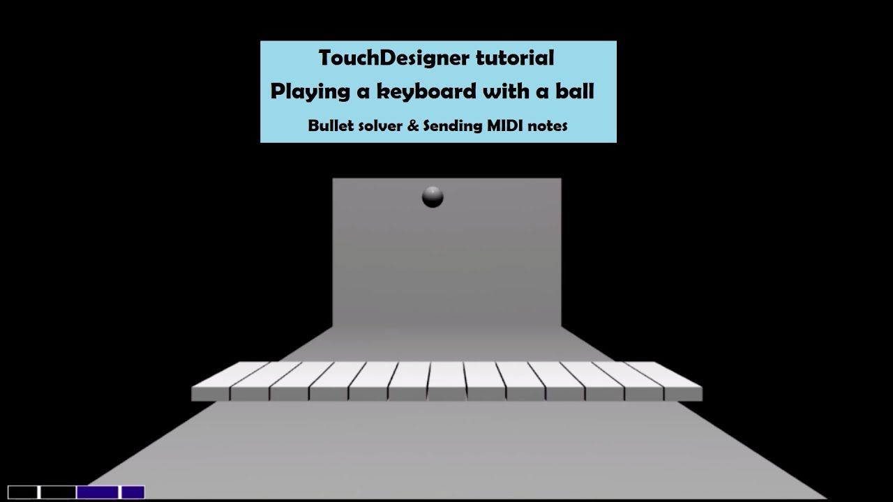 Playing a keyboard with a ball - Bullet solver & Sending MIDI notes ...
