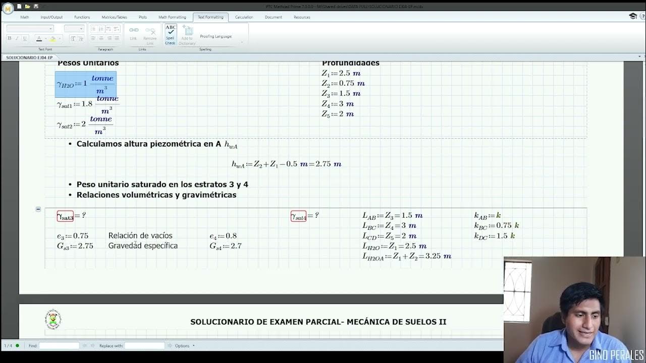 SOLUCIONARIO EP MECANICA DE SUELOS II ESFUERZO EFECTIVO - YouTube