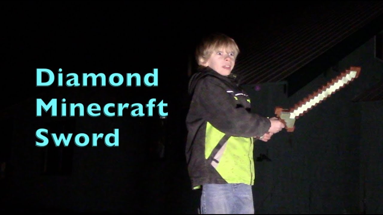Building Diamond Minecraft Sword - YouTube