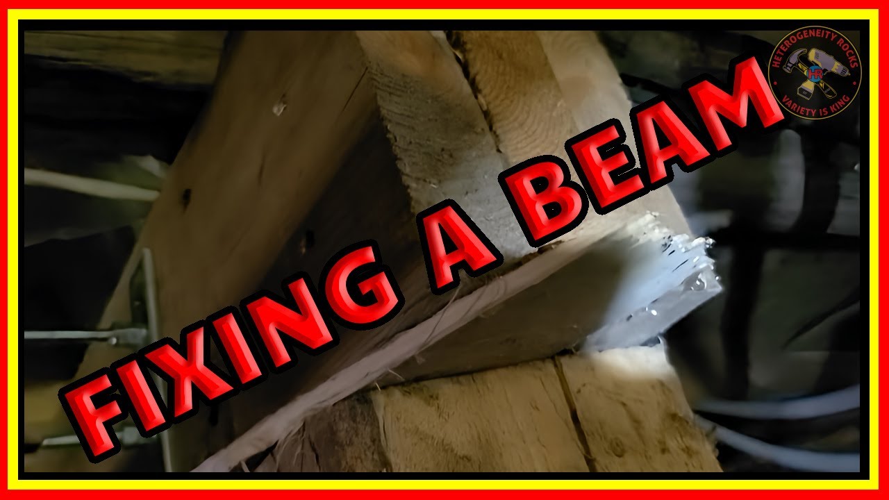 How to Fix a Separating 3-Ply Beam in a Crawlspace - YouTube