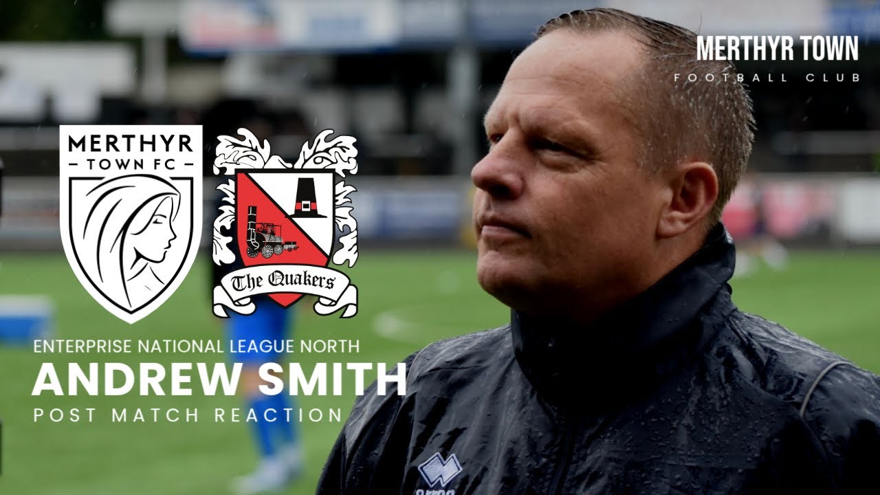 Andrew Smith | Merthyr Town 3-1 Darlington | Reaction - YouTube