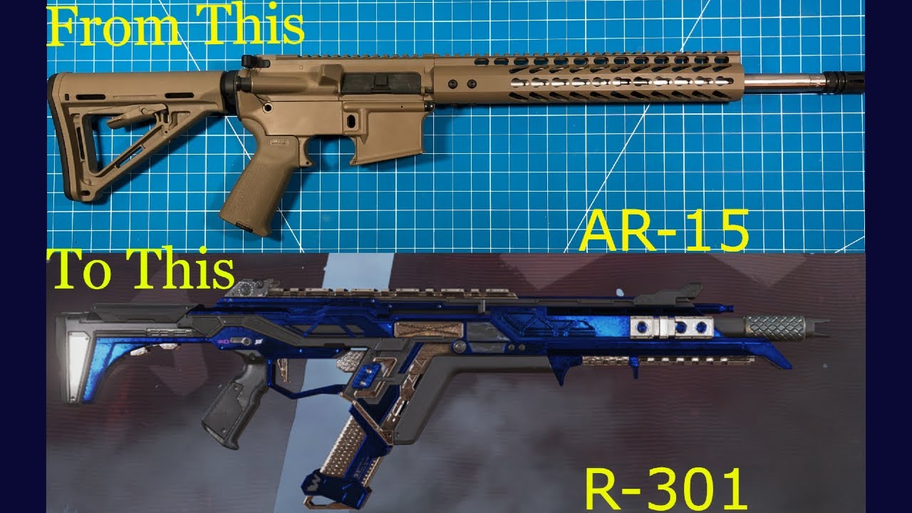 Turning an AR-15 Into an R-301 From Apex Legends (Build) - YouTube