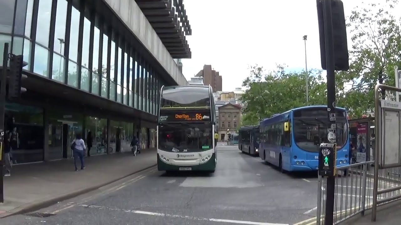 Manchester Buses Transport Travel England UK - YouTube
