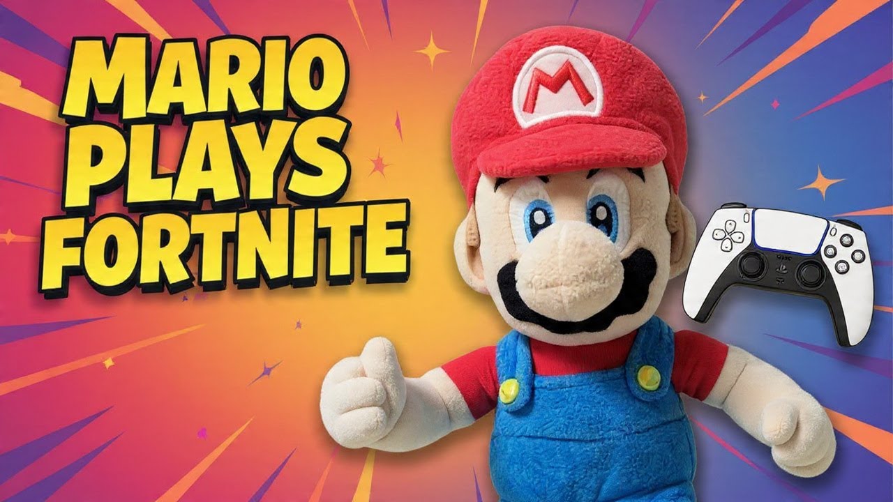 Mario Tries Fortnite for the FIRST Time - YouTube