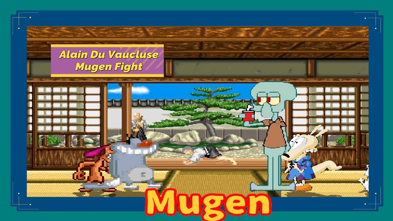 Mugen : Oggy & Ren Hoek Vs Squidward & Rocko Wallaby (Request) - YouTube