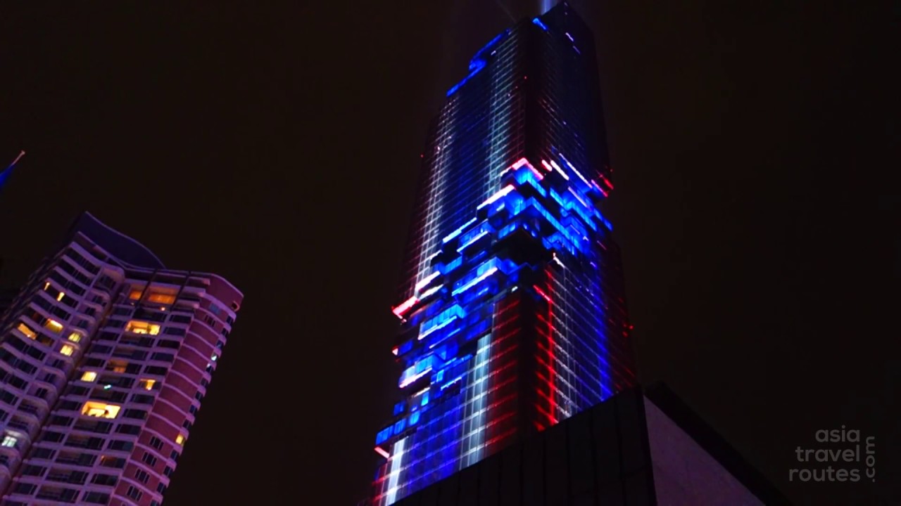 The Pixel Tower Light Show MahaNakhon มหานคร - YouTube
