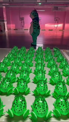 Little Frogs Learn to March in Parade - YouTube