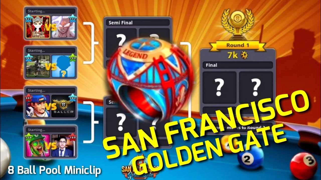 8 Ball Pool-Limited edition ring-San francisco golden gate - YouTube