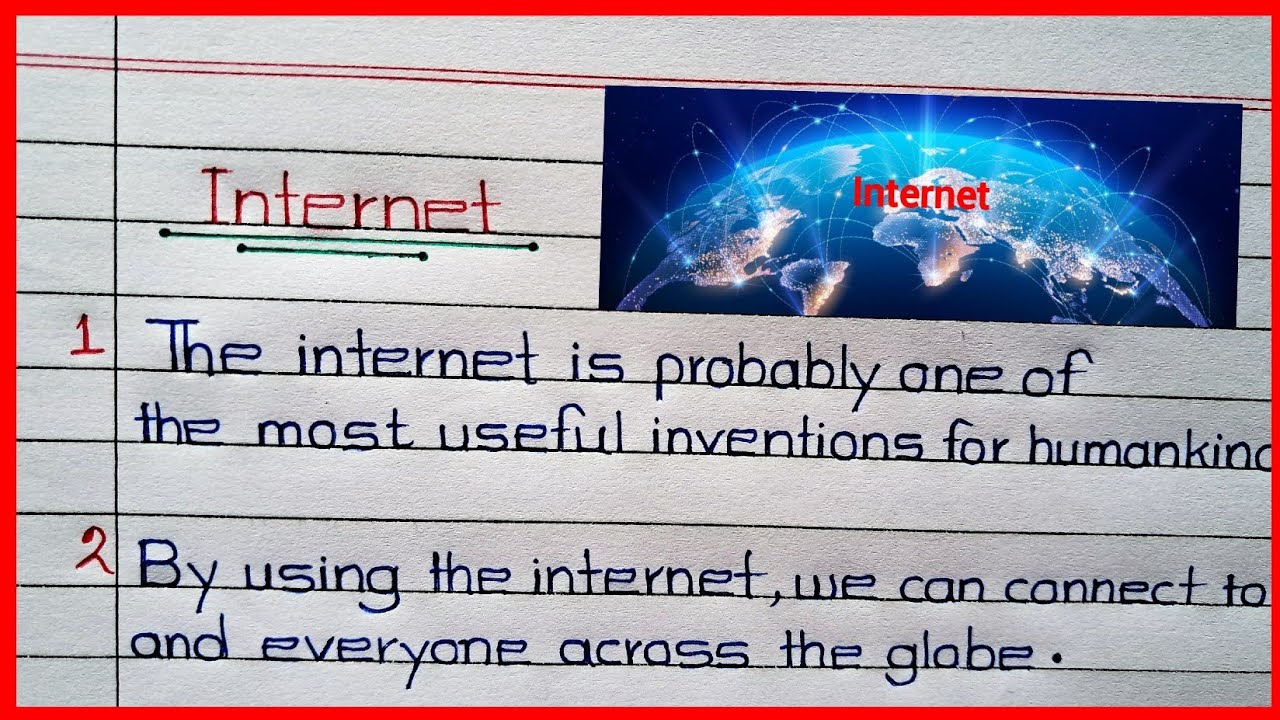 10/20 Lines on Internet || Essay/Paragraph on Internet || Internet ...