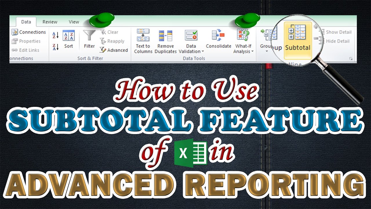 How To Use Subtotal Feature Of Excel In Advanced Reporting Subtotal how-to-use-subtotal-feature-of-excel-in-advanced-reporting-subtotal