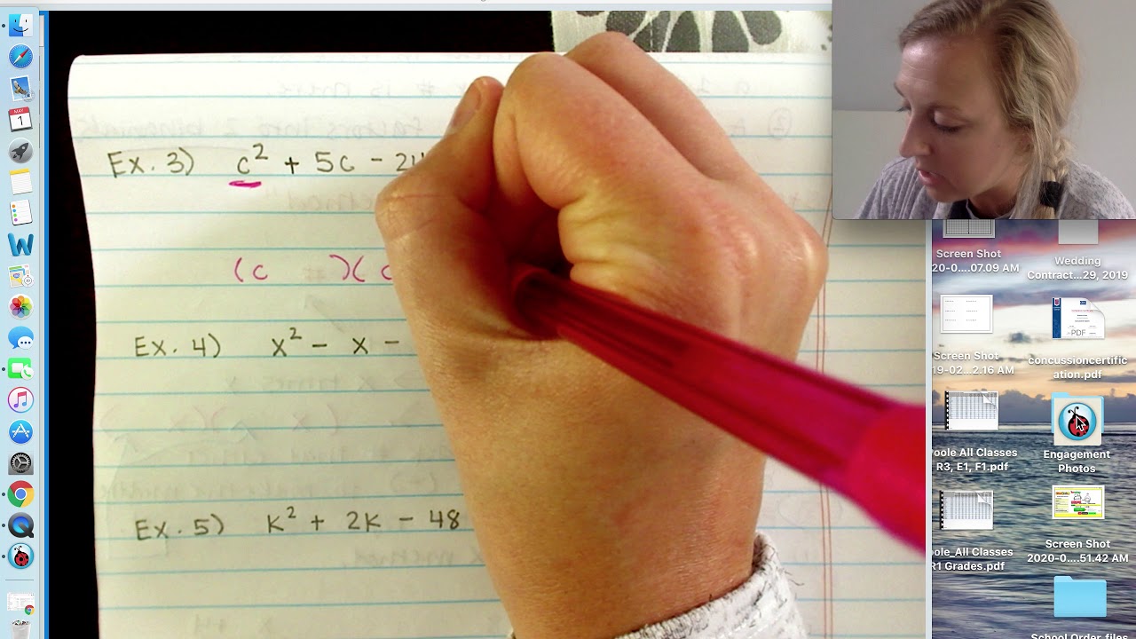 Factoring TRINOMIALS Examples Notes Video 2 YouTube Factoring TRINOMIALS Examples Notes Video 2 YouTube