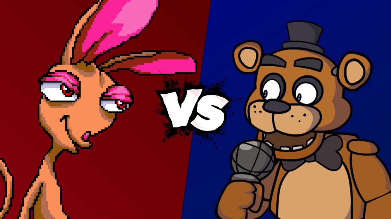 MUGEN Battle - Ren Höek vs Freddy Fazbear - YouTube