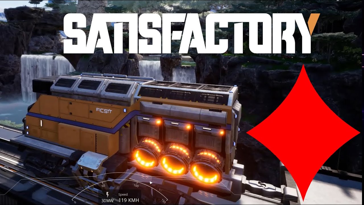 LET'S SHOW Satisfactory Train - one big loop through the full map - YouTube