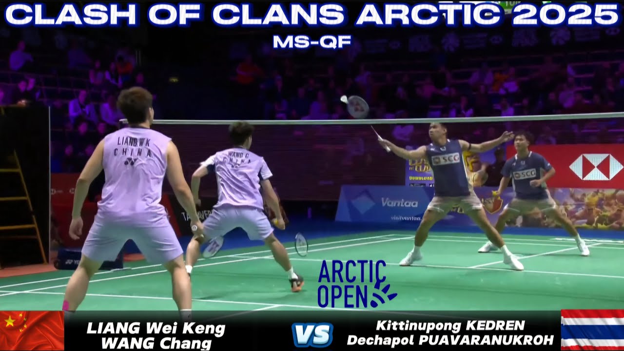 Liang/Wang (CHINA) vs Kedren/Puavaranukroh (THAILAND) | Arctic Open ...